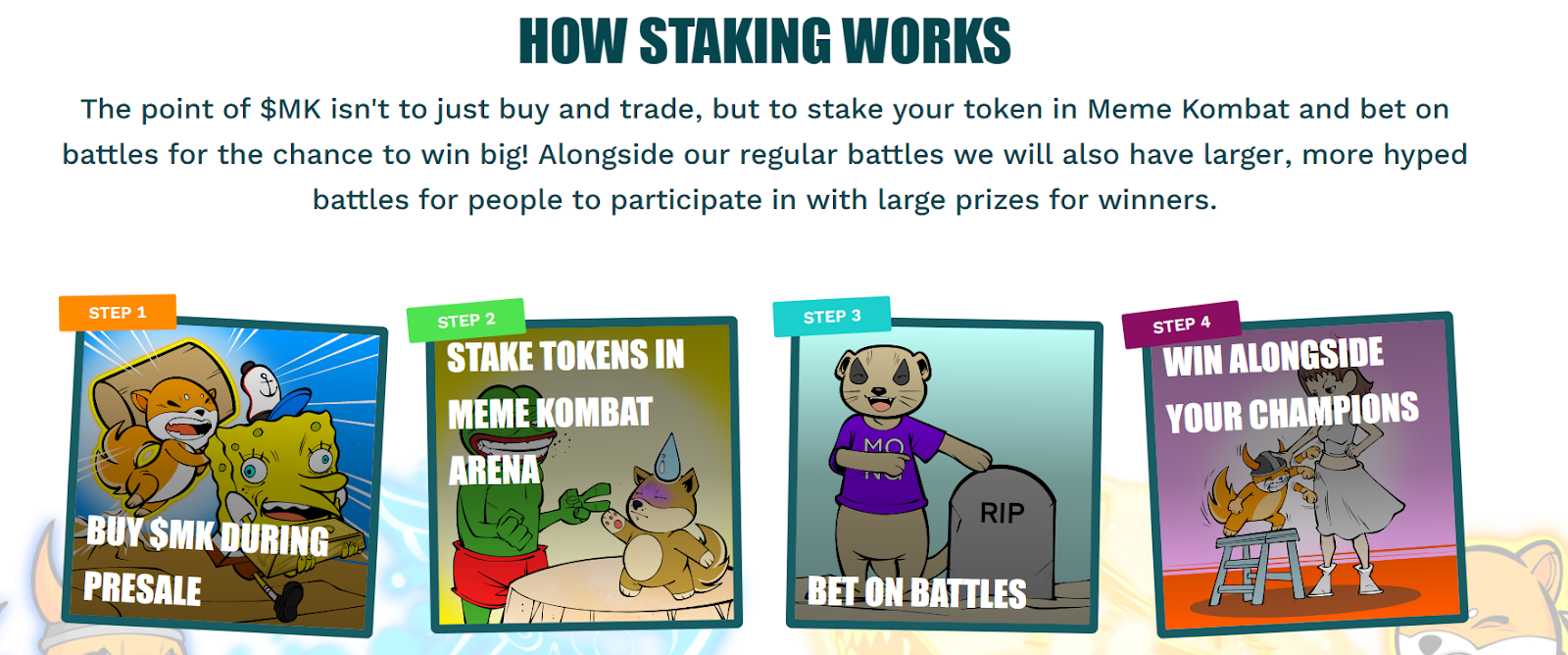 เหรียญ Stake-to-Earn ตัวใหม่ “Meme Kombat” เปิดพรีเซลแล้ว มาเดากันว่าจะ ...