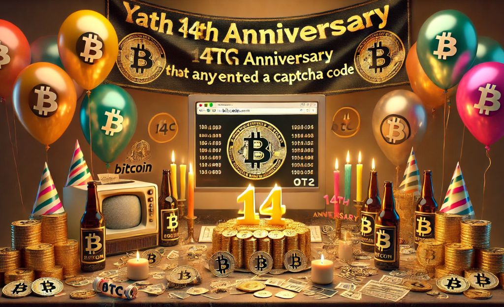 ฉลองครอบรอบ 14 ปี เว็บไซต์ที่แจก Bitcoin 5 BTC ให้กับคนที่เข้ามาแก้รหัส ...