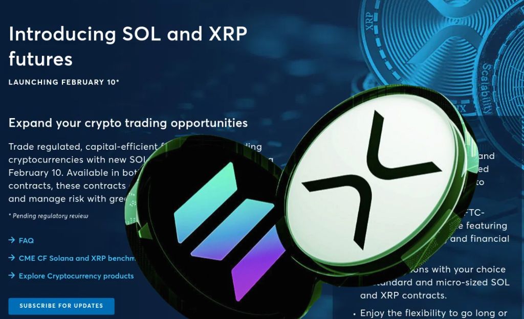 สายซิ่งรอลุ้น ! CME รอไฟเขียวเปิดตัว XRP และ Solana ฟิวเจอร์ส 10 ก.พ. นี้ - Siam Blockchain