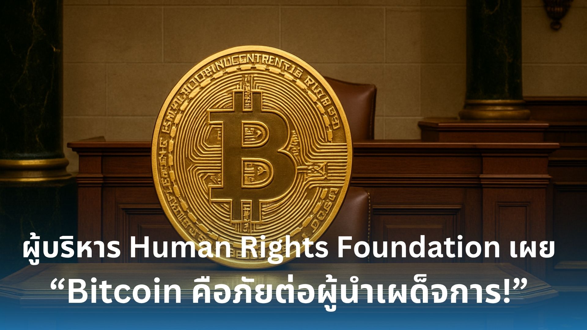 “Bitcoin คือภัยต่อผู้นำเผด็จการ!” ผู้บริหาร Human Rights Foundation เผย ...