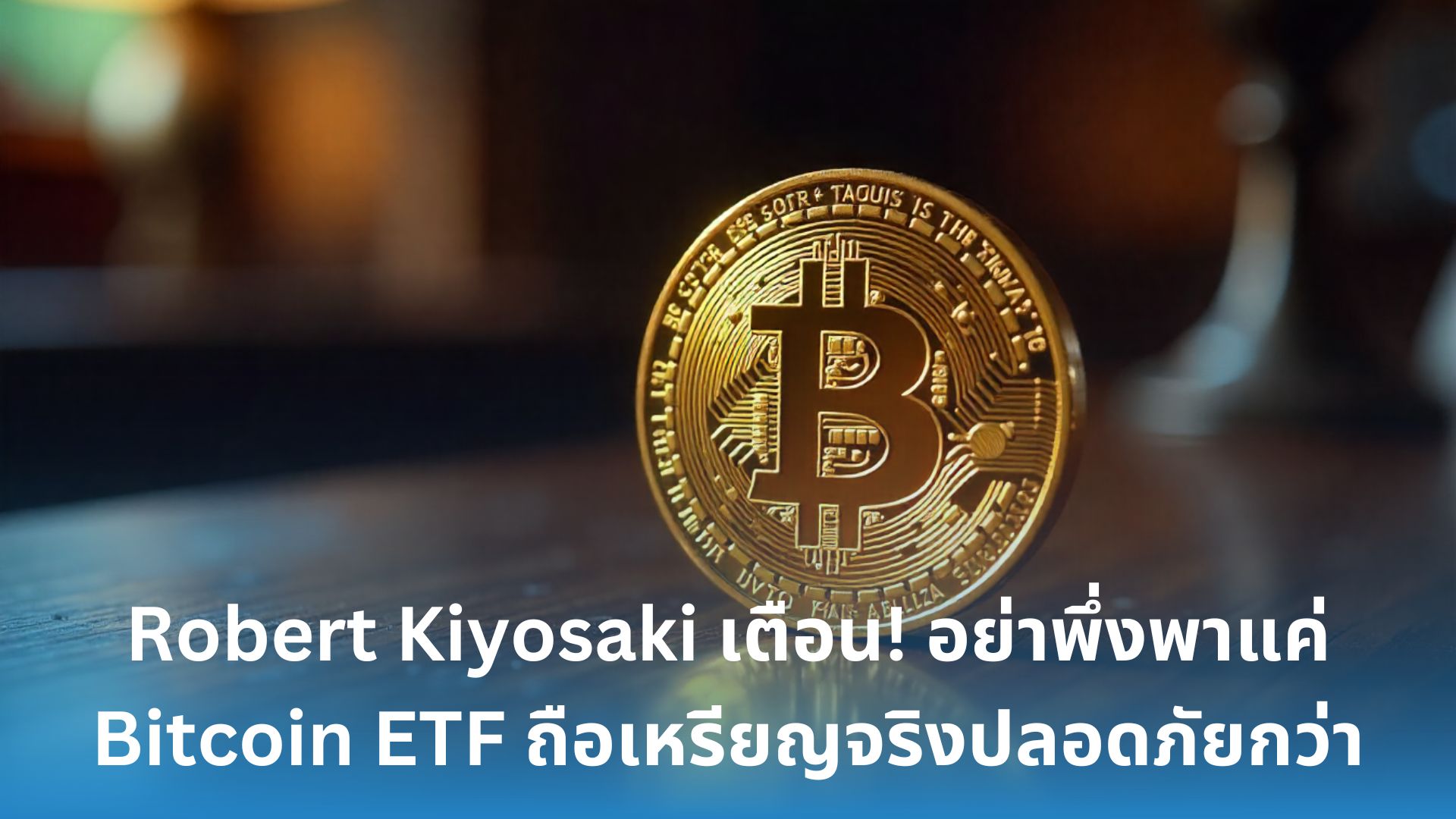 Robert Kiyosaki เตือน! อย่าพึ่งพาแค่ Bitcoin ETF พร้อมแนะถือเหรียญจริงปลอดภัยกว่า - Siam Blockchain