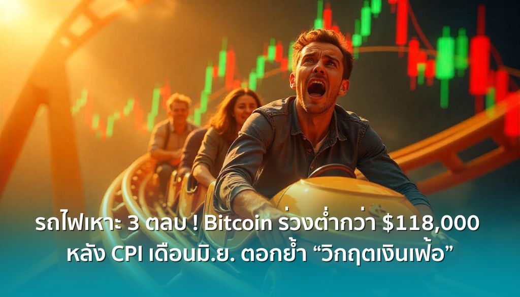 รถไฟเหาะ 3 ตลบ ! Bitcoin ร่วงต่ำกว่า $118,000 หลัง CPI เดือนมิ.ย. ตอกย้ำ “วิกฤตเงินเฟ้อ” - Siam ...