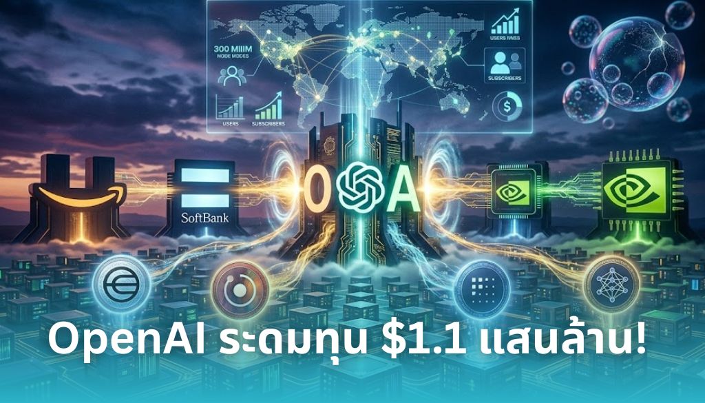 ดีลประวัติศาสตร์! OpenAI ระดมทุน 1.1 แสนล้านดอลลาร์ ดันมูลค่าพุ่ง ...