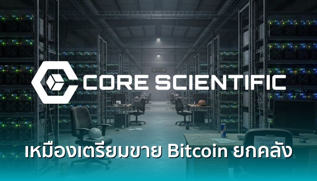 เทกระจาด ! เหมืองขุดยักษ์ใหญ่ Core Scientific จ่อเทขาย Bitcoin 2,500 ...