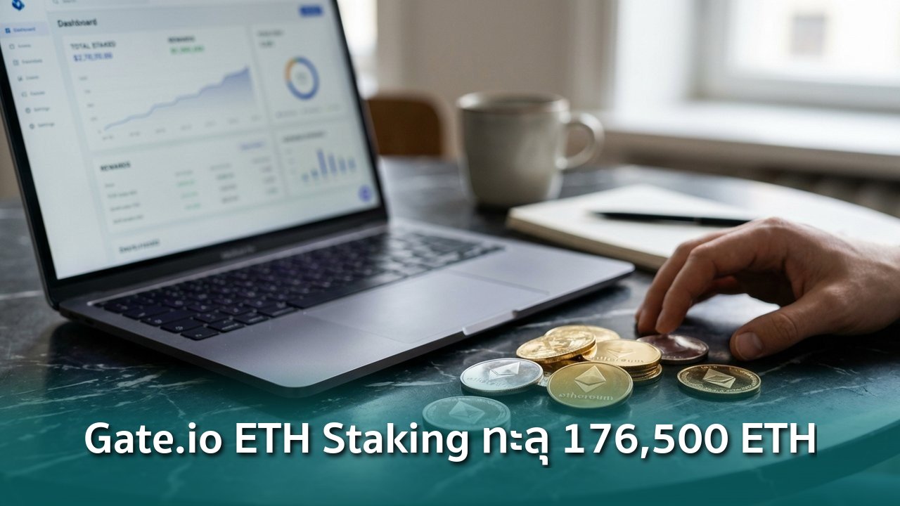 Gate.io ทำสถิติใหม่ ETH Staking ทะลุ 176,500 ETH ผลตอบแทน 4.11% ต่อปี ...