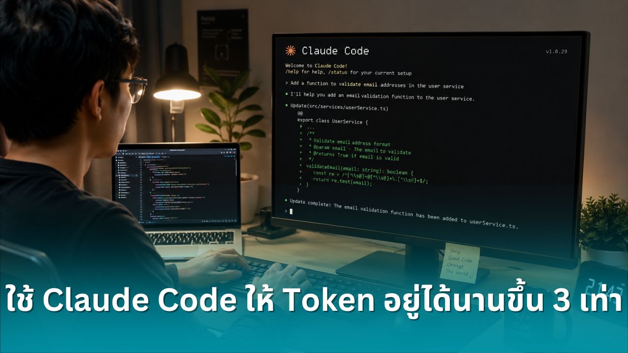 5 เคล็ดลับใช้ Claude Code ให้ Token อยู่ได้นานขึ้น 3 เท่า - Siam Blockchain