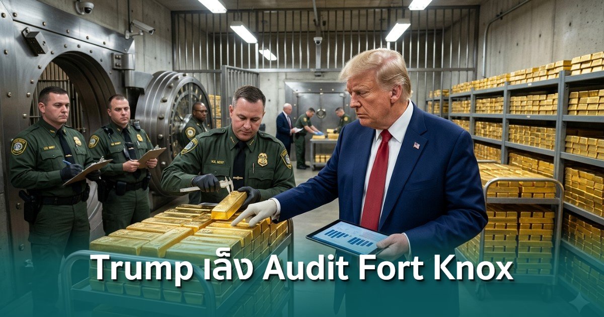 Donald Trump ประกาศถึงเวลาตรวจสอบทองคำใน Fort Knox มูลค่า $667,000 ล้าน ...