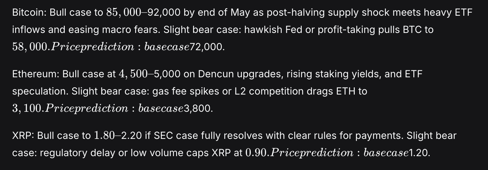 DeepSeek AI ตัวท็อปจากจีน เผยคำทำนายราคา BTC, ETH และ XRP ในช่วงสิ้นปี ...